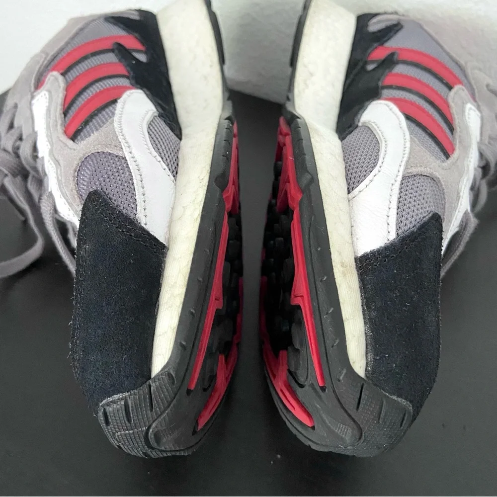 adidas | Shoes | Adidas Tresc Run Grey Scarlet Red Core Black White ...